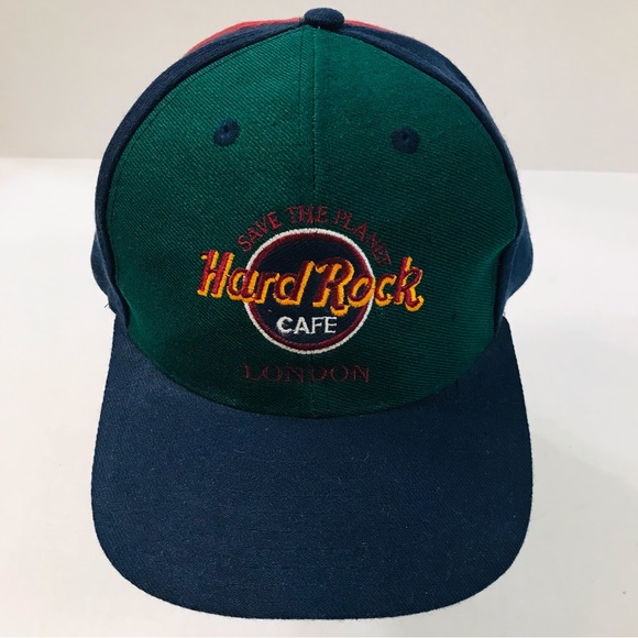 Hard Rock Cafe | Accessories | Vtg Hard Rock Cafe London Snapback Hat ...